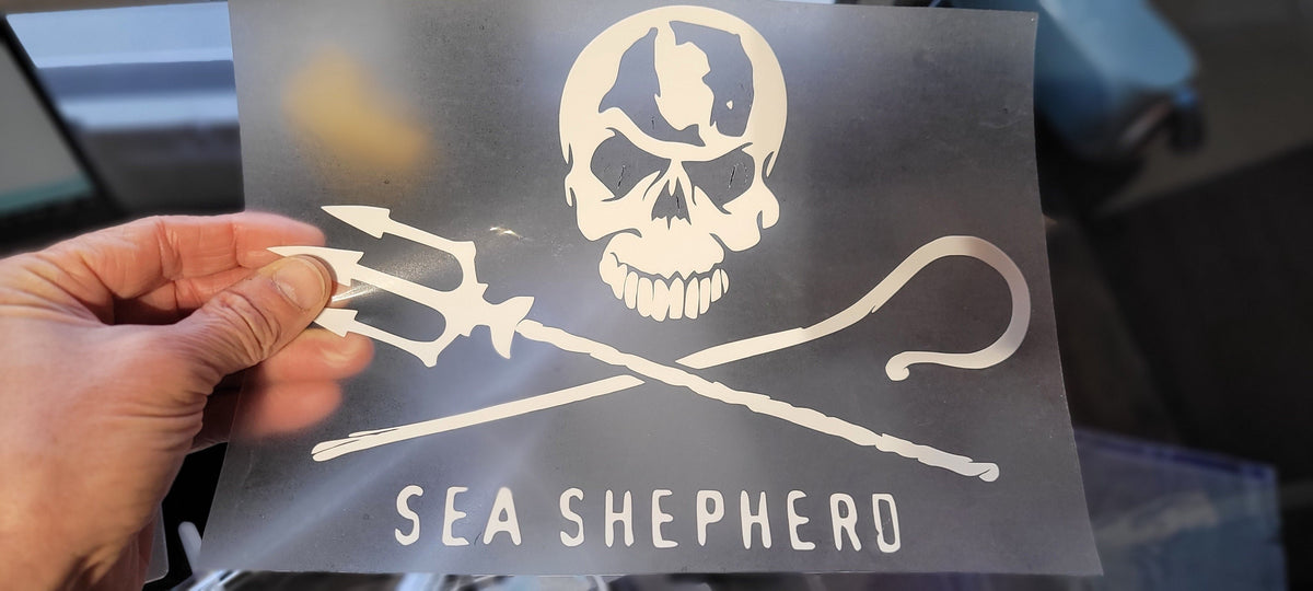 Sea Shepherd Logo Iron-on Decal (heat transfer) – Customisation Club