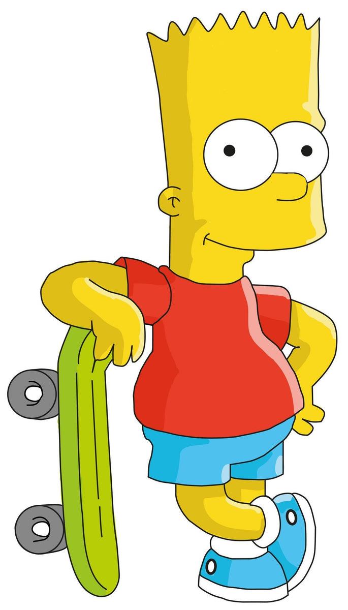 Bart Simpson Logo Iron-On Patch – Full-Color Print – Customisation Club