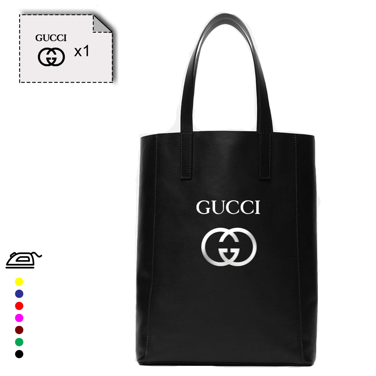 GUCCI logo flex thermocollant – Customisation Club