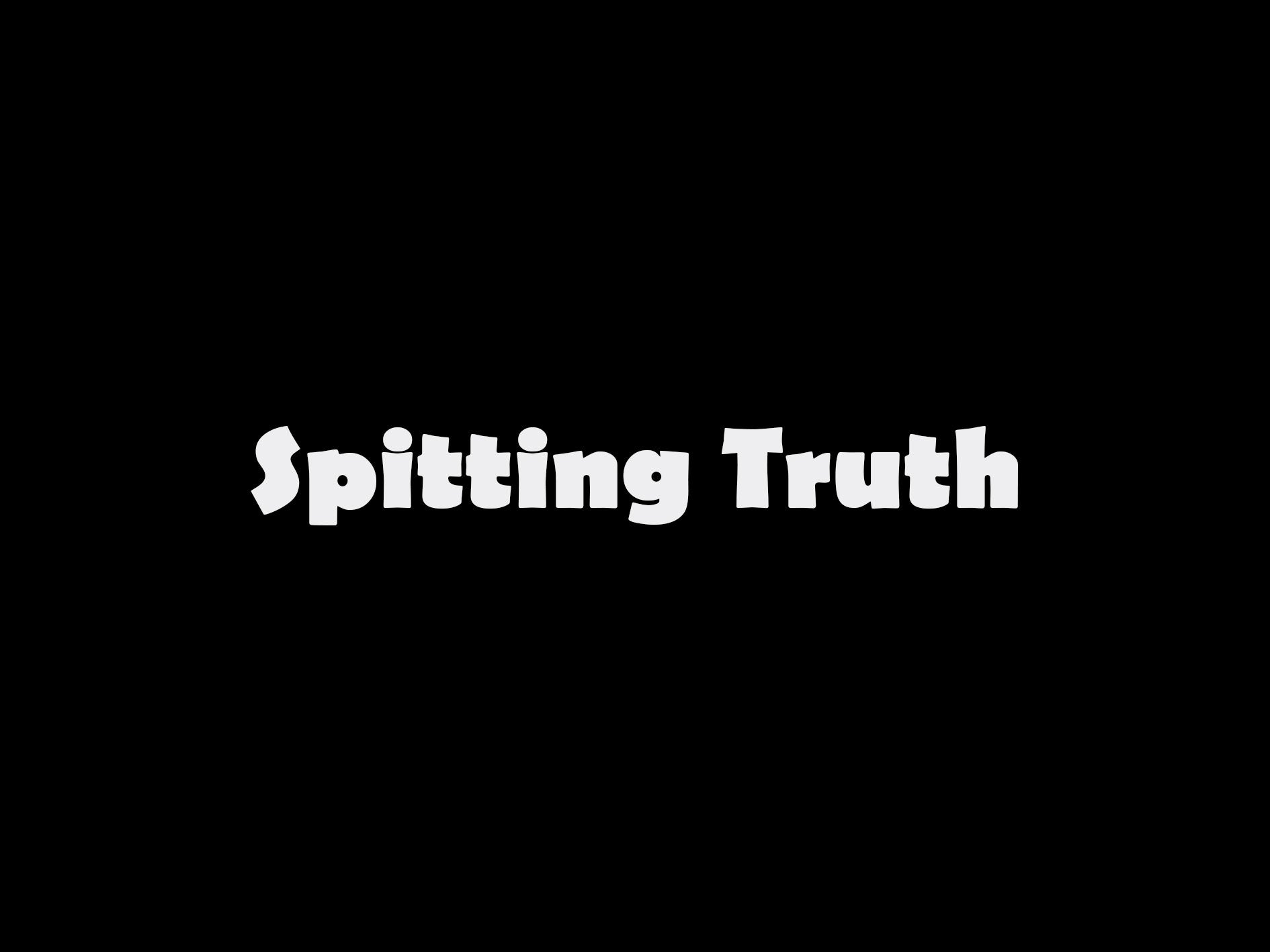 Spitting Truth logo sticker pour textile – Customisation Club